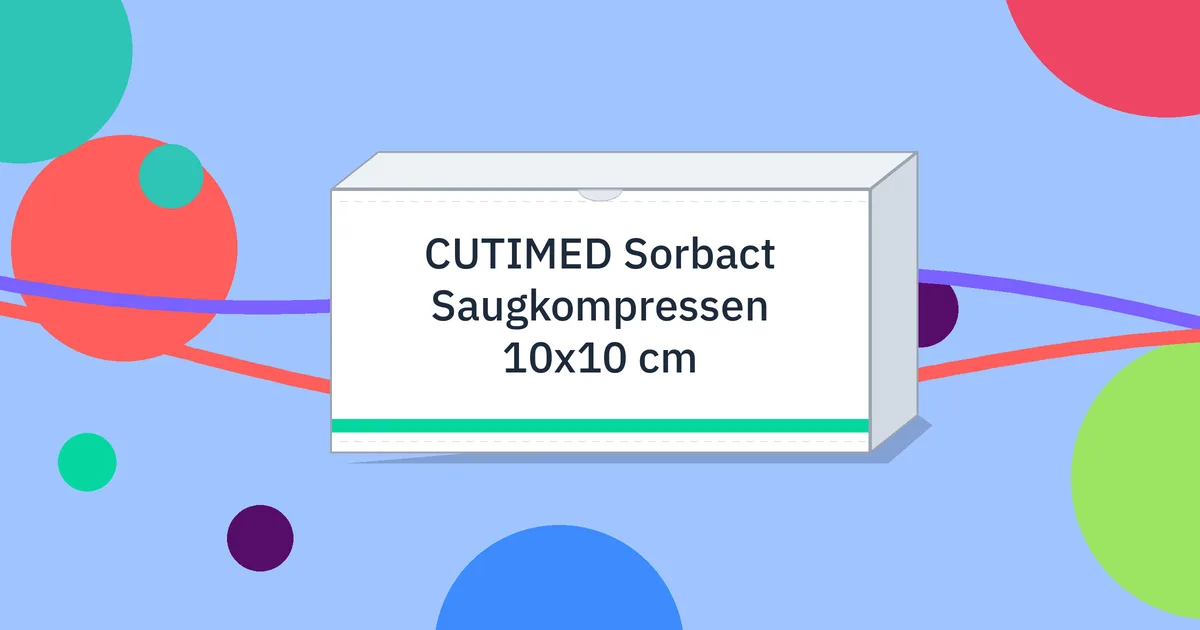 Symbolbild: Packung mit der Aufschrift CUTIMED Sorbact Saugkompressen 10x10 cm (PZN 16009351) – Verfügbarkeit und Bezug in Apotheken in Frankfurt am Main