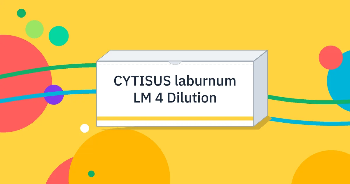 Symbolbild: Packung mit der Aufschrift CYTISUS laburnum LM 4 Dilution (PZN 13460418) – Verfügbarkeit und Bezug in Apotheken in Frankfurt am Main