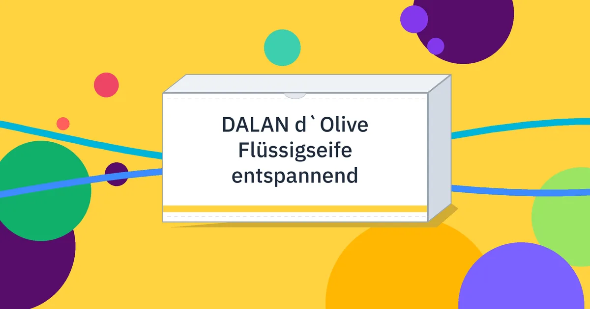 Symbolbild: Packung mit der Aufschrift DALAN d`Olive Flüssigseife entspannend (PZN 17166673) – Verfügbarkeit und Bezug in Apotheken in Frankfurt am Main