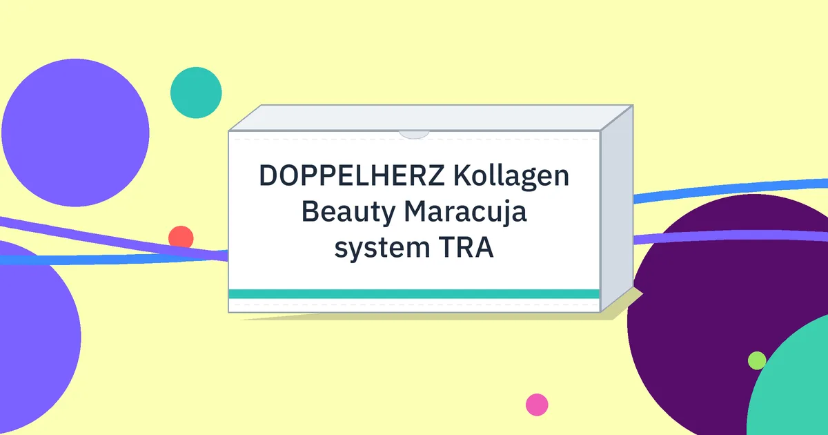 Symbolbild: Packung mit der Aufschrift DOPPELHERZ Kollagen Beauty Maracuja system TRA (PZN 20095209) – Verfügbarkeit und Bezug in Apotheken in Frankfurt am Main