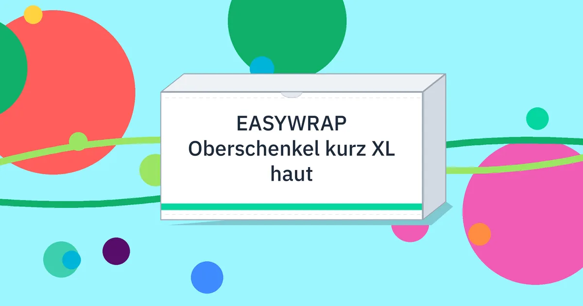 Symbolbild: Packung mit der Aufschrift EASYWRAP Oberschenkel kurz XL haut (PZN 18748911) – Verfügbarkeit und Bezug in Apotheken in Frankfurt am Main