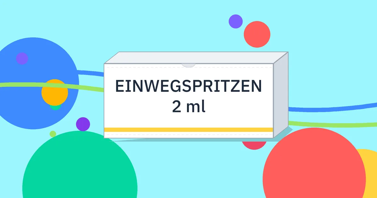 Symbolbild: Packung mit der Aufschrift EINWEGSPRITZEN 2 ml (PZN 09314148) – Verfügbarkeit und Bezug in Apotheken in Frankfurt am Main