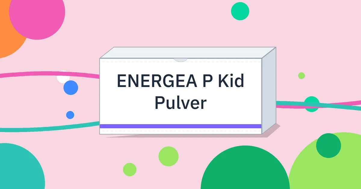 Symbolbild: Packung mit der Aufschrift ENERGEA P Kid Pulver (PZN 16574424) – Verfügbarkeit und Bezug in Apotheken in Frankfurt am Main