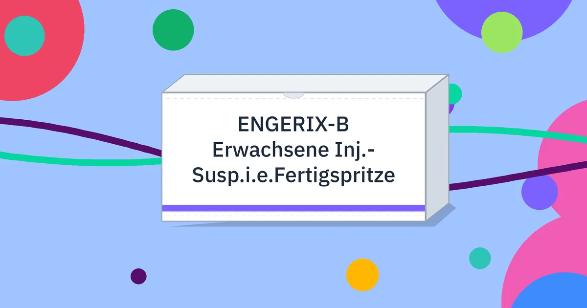 Symbolbild: Packung mit der Aufschrift ENGERIX-B Erwachsene Inj.-Susp.i.e.Fertigspritze (PZN 17668883) – Verfügbarkeit und Bezug in Apotheken in Frankfurt am Main