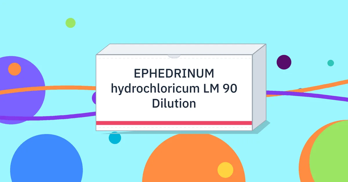 Symbolbild: Packung mit der Aufschrift EPHEDRINUM hydrochloricum LM 90 Dilution (PZN 13471468) – Verfügbarkeit und Bezug in Apotheken in Frankfurt am Main