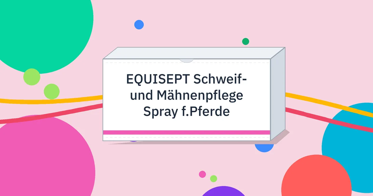 Symbolbild: Packung mit der Aufschrift EQUISEPT Schweif- und Mähnenpflege Spray f.Pferde (PZN 17850174) – Verfügbarkeit und Bezug in Apotheken in Frankfurt am Main