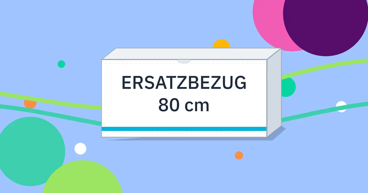 Symbolbild: Packung mit der Aufschrift ERSATZBEZUG 80 cm (PZN 06648535) – Verfügbarkeit und Bezug in Apotheken in Frankfurt am Main