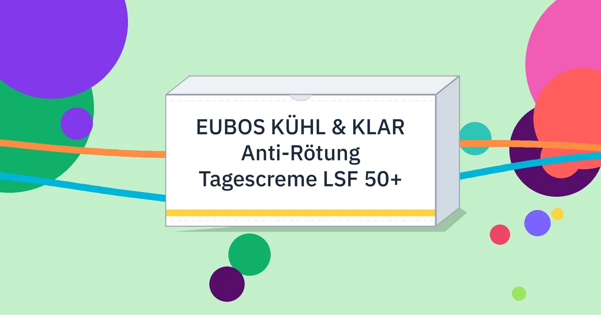Symbolbild: Packung mit der Aufschrift EUBOS KÜHL & KLAR Anti-Rötung Tagescreme LSF 50+ (PZN 19509781) – Verfügbarkeit und Bezug in Apotheken in Frankfurt am Main