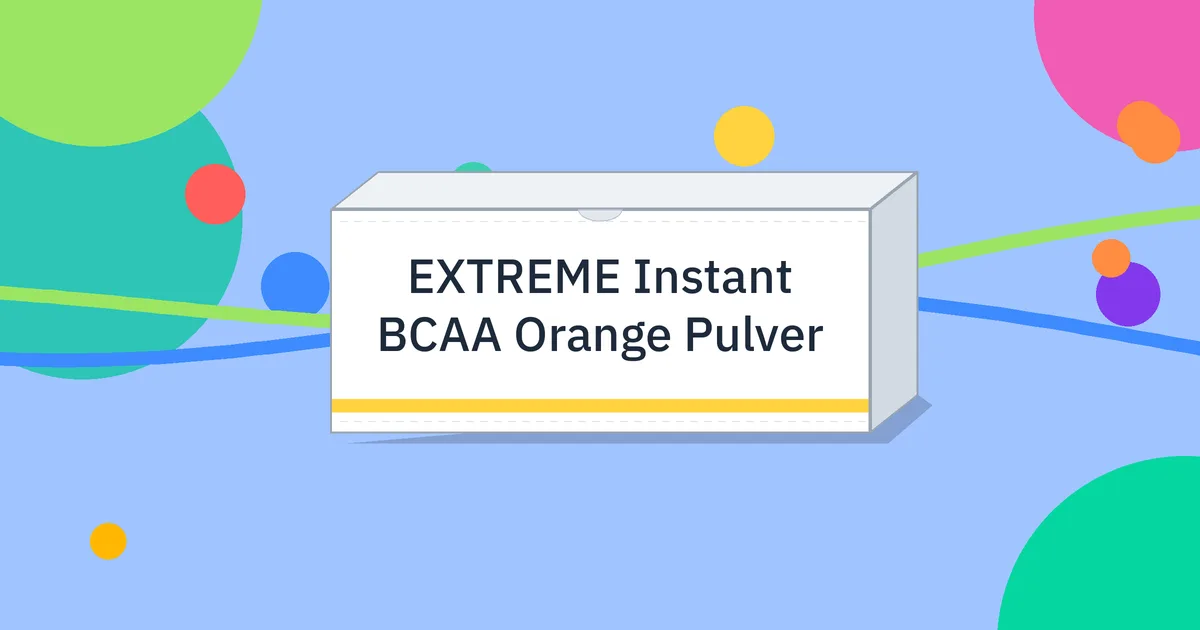 Symbolbild: Packung mit der Aufschrift EXTREME Instant BCAA Orange Pulver (PZN 12505745) – Verfügbarkeit und Bezug in Apotheken in Frankfurt am Main