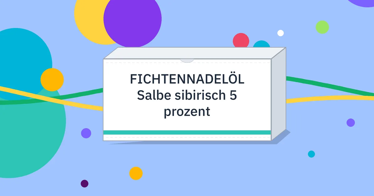 Symbolbild: Packung mit der Aufschrift FICHTENNADELÖL Salbe sibirisch 5 prozent (PZN 18900649) – Verfügbarkeit und Bezug in Apotheken in Frankfurt am Main
