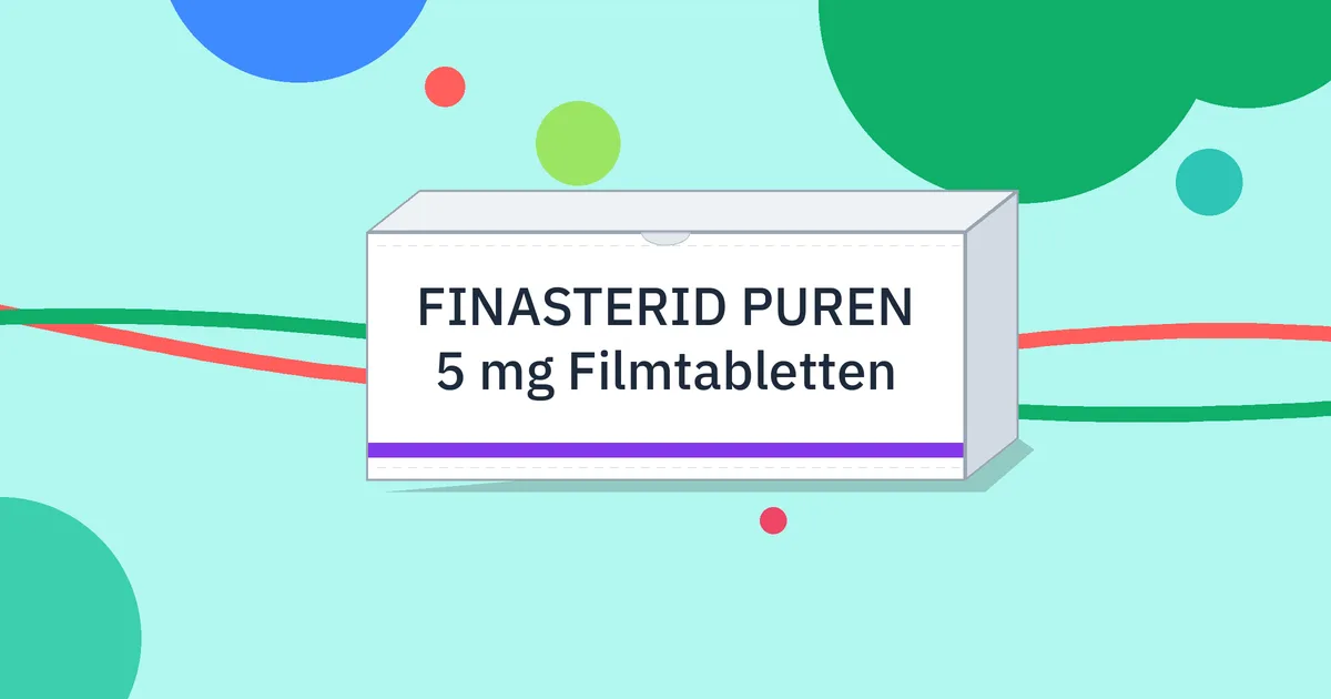 Symbolbild: Packung mit der Aufschrift FINASTERID PUREN 5 mg Filmtabletten (PZN 11354592) – Verfügbarkeit und Bezug in Apotheken in Frankfurt am Main