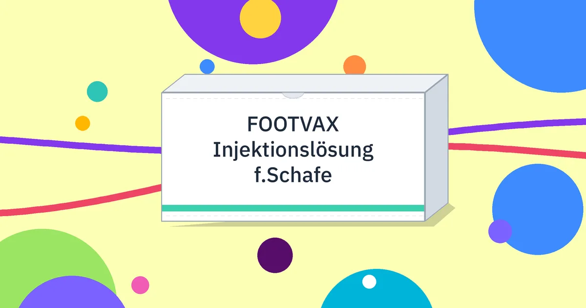 Symbolbild: Packung mit der Aufschrift FOOTVAX Injektionslösung f.Schafe (PZN 09150764) – Verfügbarkeit und Bezug in Apotheken in Frankfurt am Main