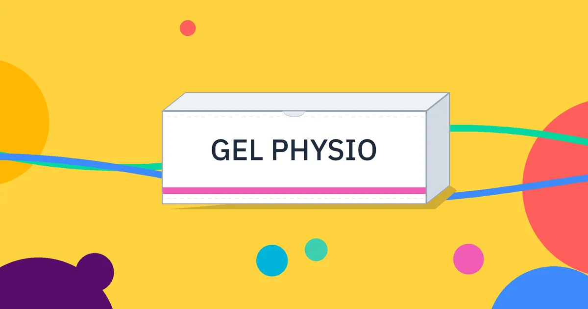 Symbolbild: Packung mit der Aufschrift GEL PHYSIO (PZN 18027465) – Verfügbarkeit und Bezug in Apotheken in Frankfurt am Main