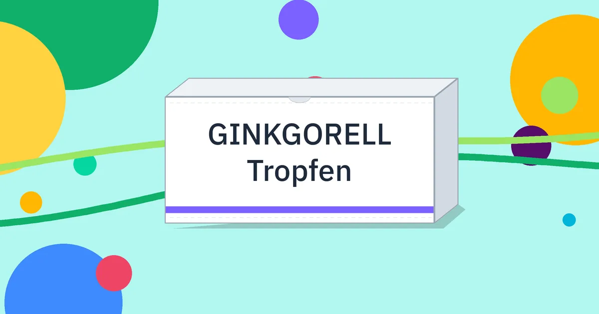 Symbolbild: Packung mit der Aufschrift GINKGORELL Tropfen (PZN 04660006) – Verfügbarkeit und Bezug in Apotheken in Frankfurt am Main