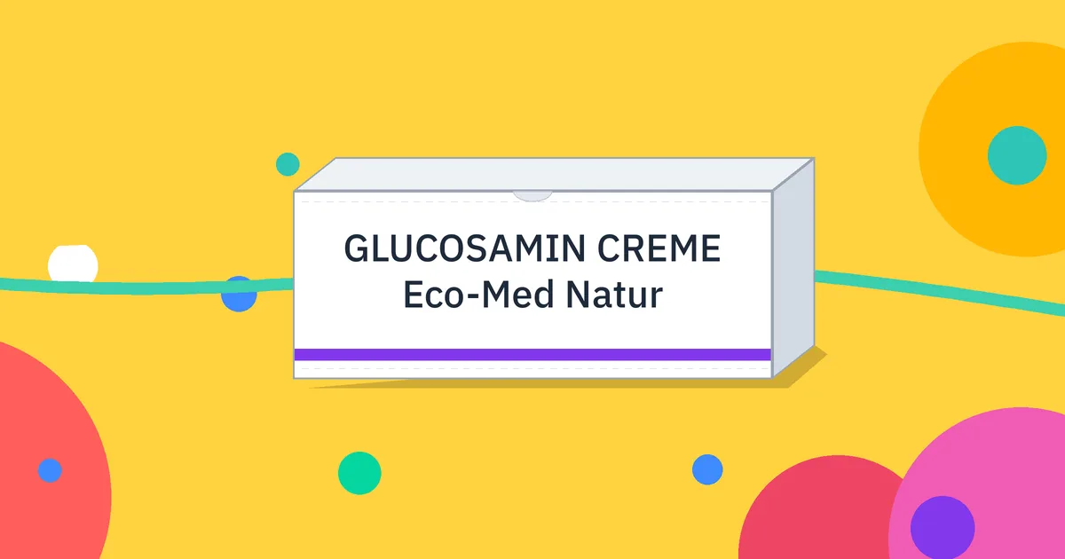 Symbolbild: Packung mit der Aufschrift GLUCOSAMIN CREME Eco-Med Natur (PZN 20327051) – Verfügbarkeit und Bezug in Apotheken in Frankfurt am Main