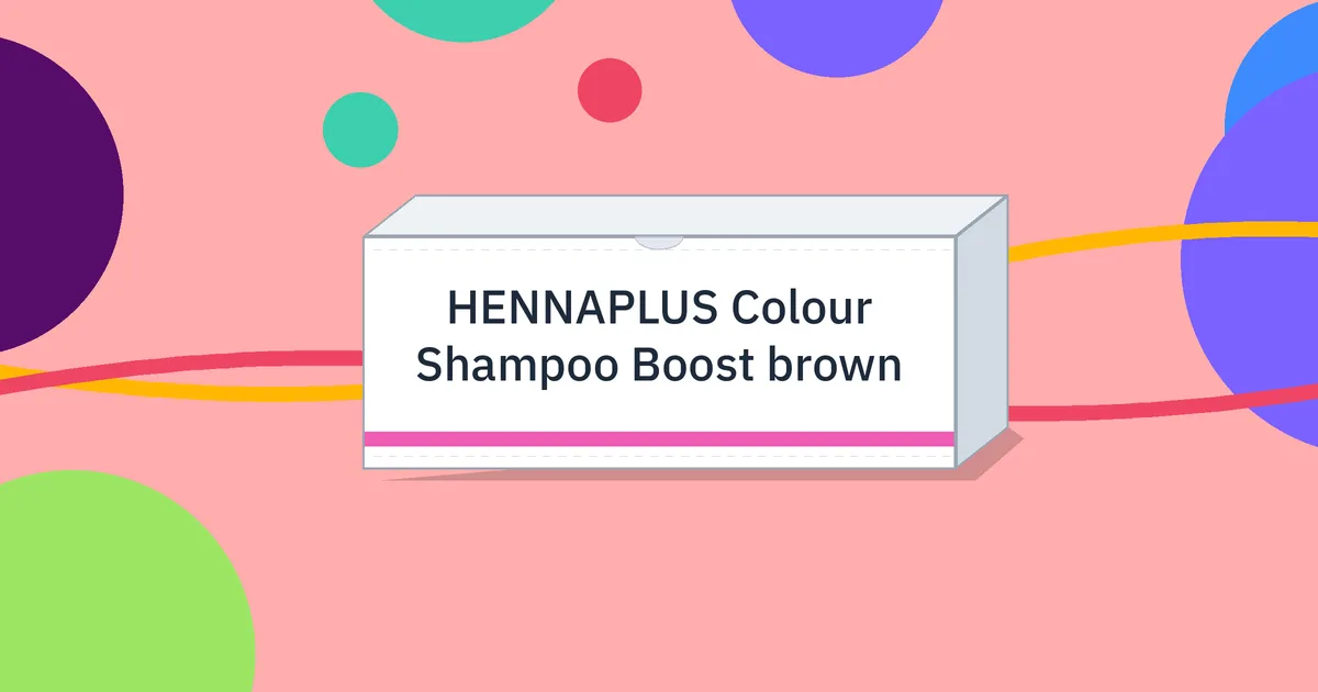 Symbolbild: Packung mit der Aufschrift HENNAPLUS Colour Shampoo Boost brown (PZN 01180636) – Verfügbarkeit und Bezug in Apotheken in Frankfurt am Main