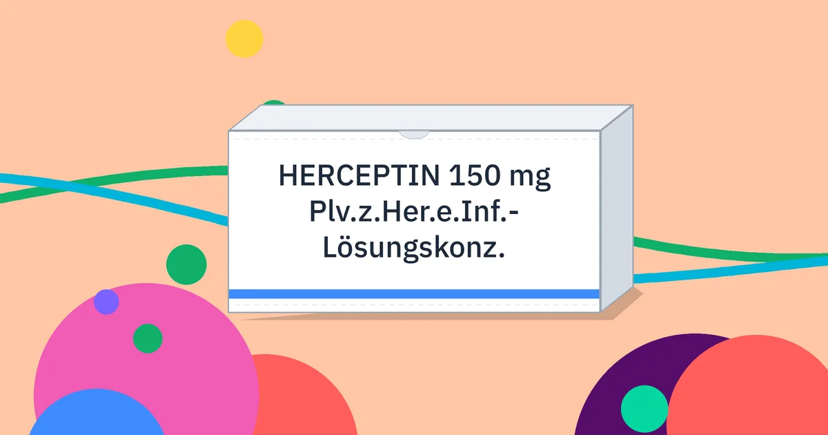 Symbolbild: Packung mit der Aufschrift HERCEPTIN 150 mg Plv.z.Her.e.Inf.-Lösungskonz. (PZN 11867831) – Verfügbarkeit und Bezug in Apotheken in Frankfurt am Main