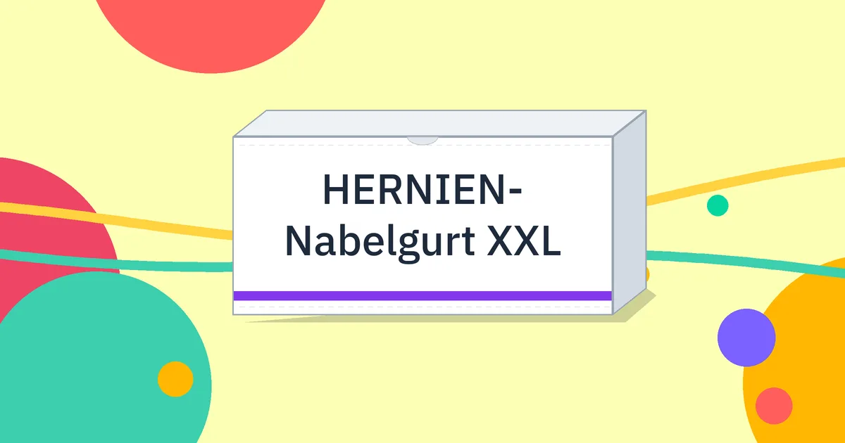 Symbolbild: Packung mit der Aufschrift HERNIEN-Nabelgurt XXL (PZN 19072120) – Verfügbarkeit und Bezug in Apotheken in Frankfurt am Main