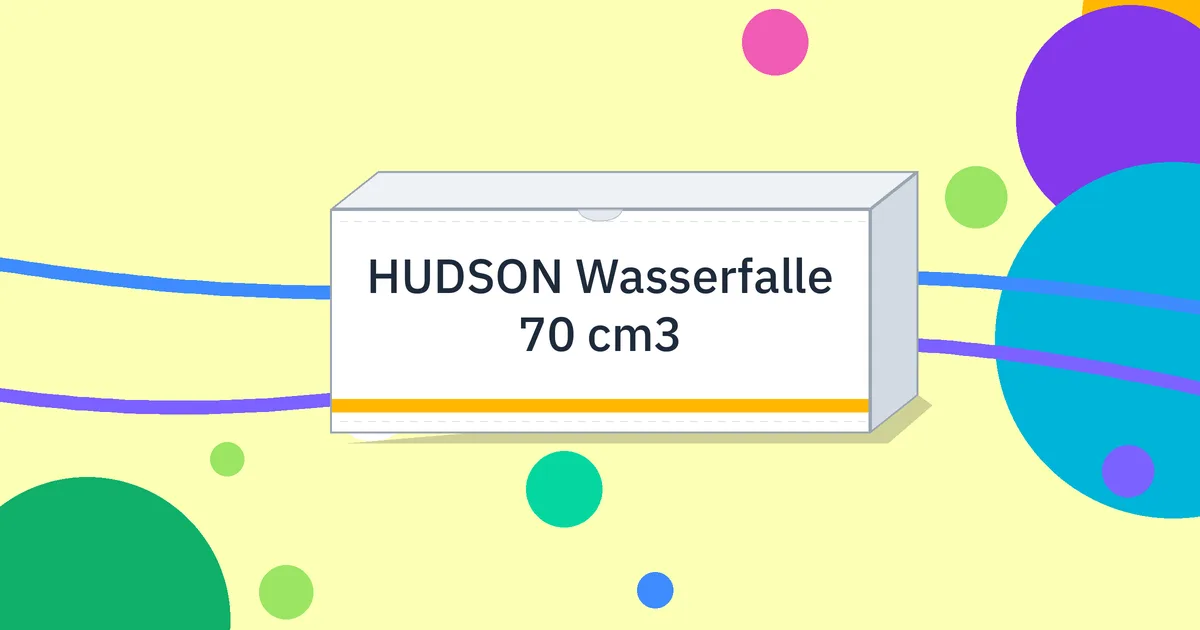 Symbolbild: Packung mit der Aufschrift HUDSON Wasserfalle 70 cm3 (PZN 20205520) – Verfügbarkeit und Bezug in Apotheken in Frankfurt am Main