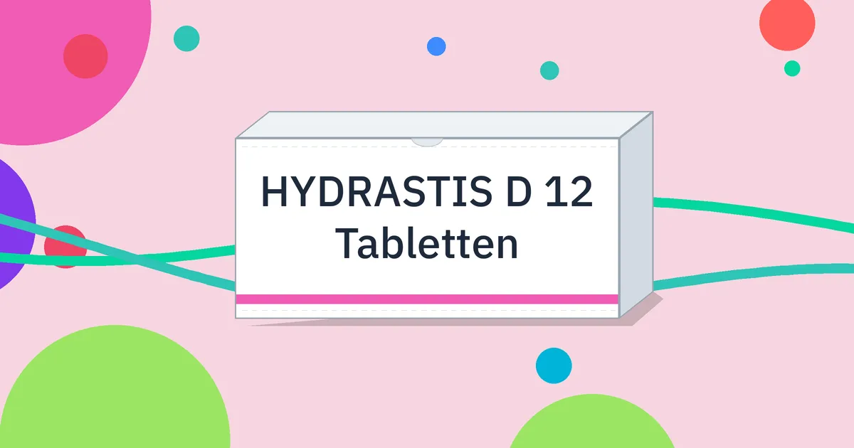 Symbolbild: Packung mit der Aufschrift HYDRASTIS D 12 Tabletten (PZN 02631472) – Verfügbarkeit und Bezug in Apotheken in Frankfurt am Main