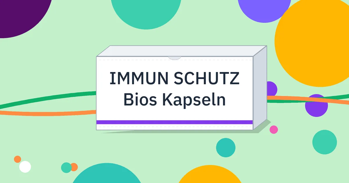 Symbolbild: Packung mit der Aufschrift IMMUN SCHUTZ Bios Kapseln (PZN 15656924) – Verfügbarkeit und Bezug in Apotheken in Frankfurt am Main