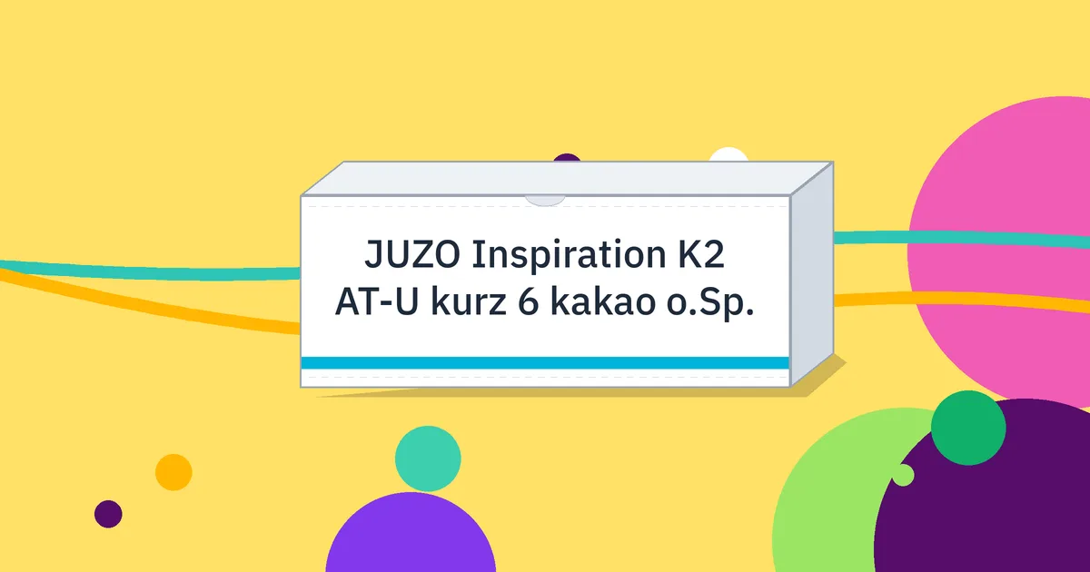 Symbolbild: Packung mit der Aufschrift JUZO Inspiration K2 AT-U kurz 6 kakao o.Sp. (PZN 14929550) – Verfügbarkeit und Bezug in Apotheken in Frankfurt am Main