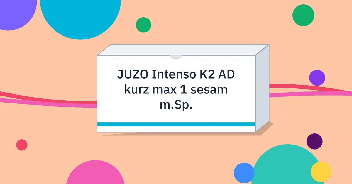 Symbolbild: Packung mit der Aufschrift JUZO Intenso K2 AD kurz max 1 sesam m.Sp. (PZN 18608593) – Verfügbarkeit und Bezug in Apotheken in Frankfurt am Main