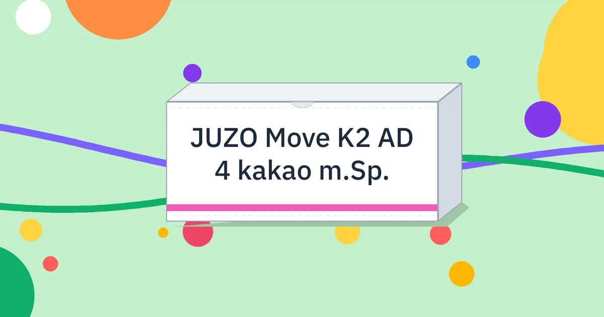 Symbolbild: Packung mit der Aufschrift JUZO Move K2 AD 4 kakao m.Sp. (PZN 18538987) – Verfügbarkeit und Bezug in Apotheken in Frankfurt am Main