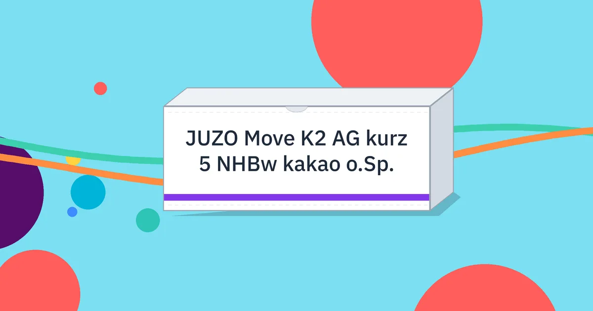 Symbolbild: Packung mit der Aufschrift JUZO Move K2 AG kurz 5 NHBw kakao o.Sp. (PZN 18560751) – Verfügbarkeit und Bezug in Apotheken in Frankfurt am Main