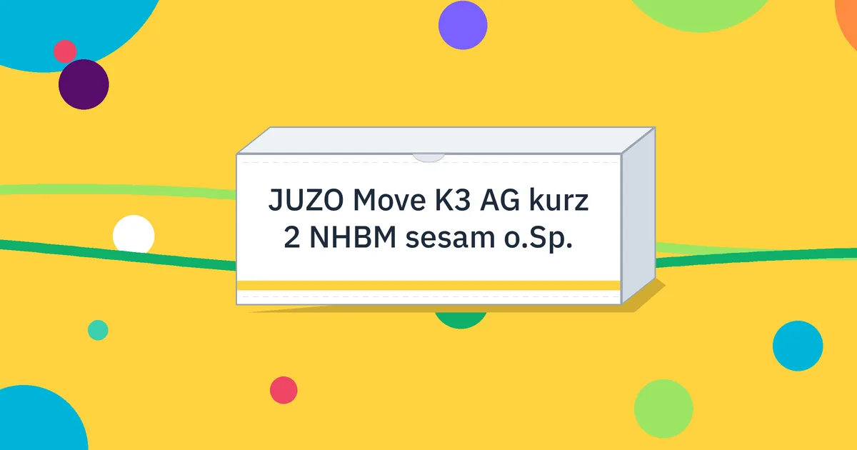 Symbolbild: Packung mit der Aufschrift JUZO Move K3 AG kurz 2 NHBM sesam o.Sp. (PZN 18580742) – Verfügbarkeit und Bezug in Apotheken in Frankfurt am Main