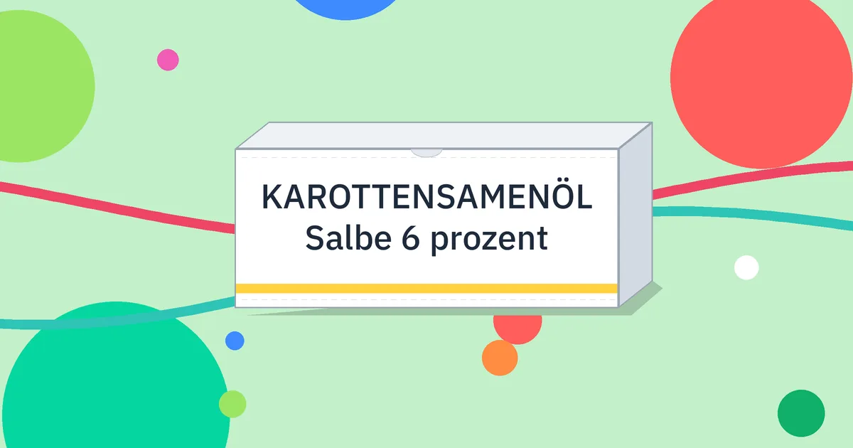 Symbolbild: Packung mit der Aufschrift KAROTTENSAMENÖL Salbe 6 prozent (PZN 18180178) – Verfügbarkeit und Bezug in Apotheken in Frankfurt am Main
