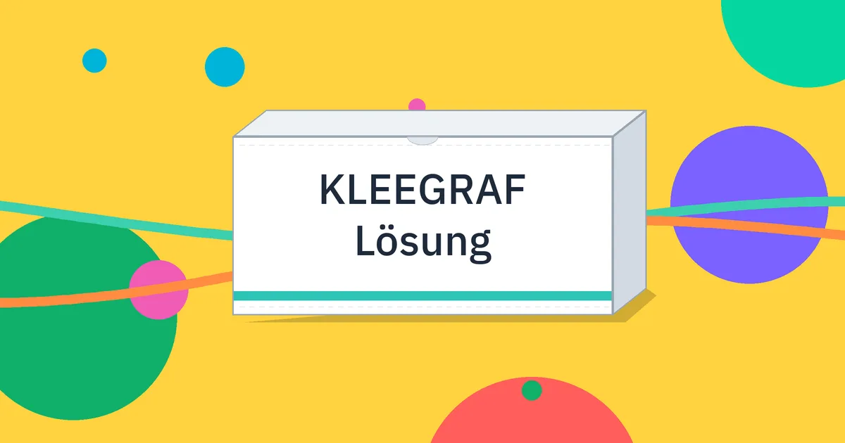 Symbolbild: Packung mit der Aufschrift KLEEGRAF Lösung (PZN 04986699) – Verfügbarkeit und Bezug in Apotheken in Frankfurt am Main