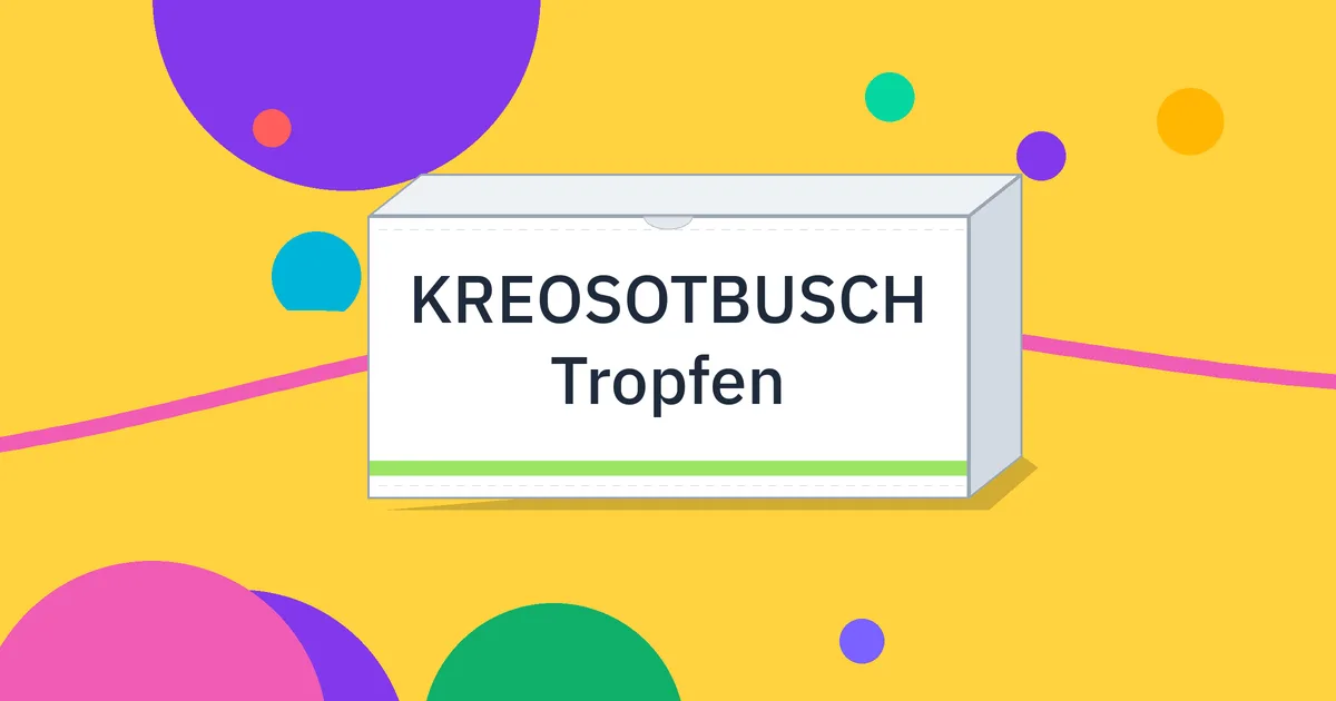Symbolbild: Packung mit der Aufschrift KREOSOTBUSCH Tropfen (PZN 19141660) – Verfügbarkeit und Bezug in Apotheken in Frankfurt am Main