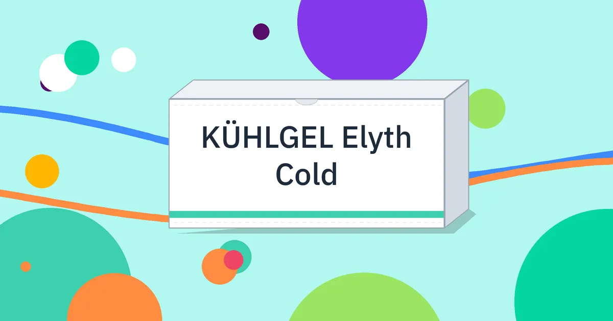 Symbolbild: Packung mit der Aufschrift KÜHLGEL Elyth Cold (PZN 11240061) – Verfügbarkeit und Bezug in Apotheken in Frankfurt am Main