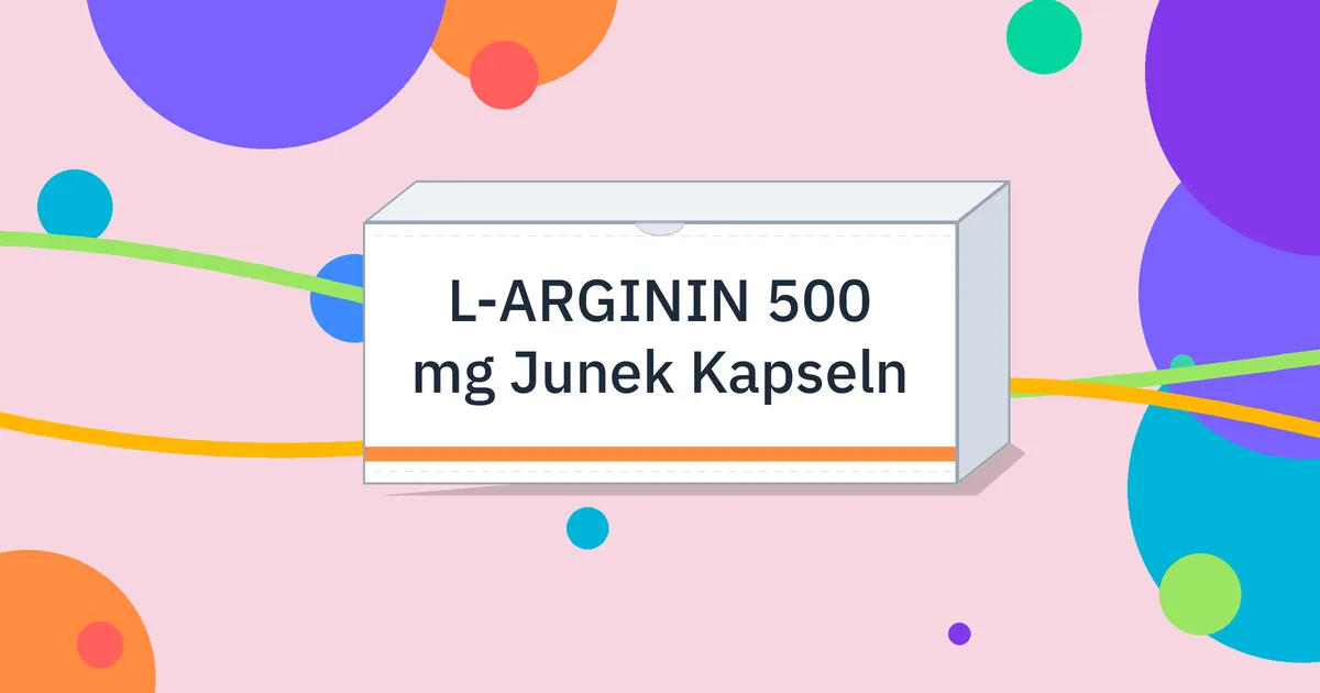 Symbolbild: Packung mit der Aufschrift L-ARGININ 500 mg Junek Kapseln (PZN 10030628) – Verfügbarkeit und Bezug in Apotheken in Frankfurt am Main