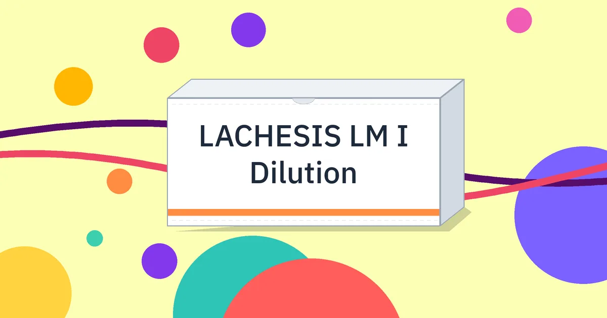 Symbolbild: Packung mit der Aufschrift LACHESIS LM I Dilution (PZN 07596119) – Verfügbarkeit und Bezug in Apotheken in Frankfurt am Main