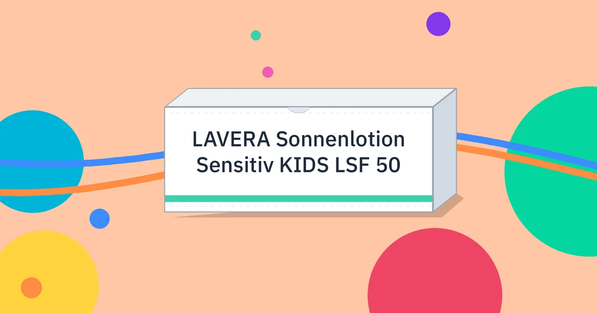 Symbolbild: Packung mit der Aufschrift LAVERA Sonnenlotion Sensitiv KIDS LSF 50 (PZN 18332688) – Verfügbarkeit und Bezug in Apotheken in Frankfurt am Main