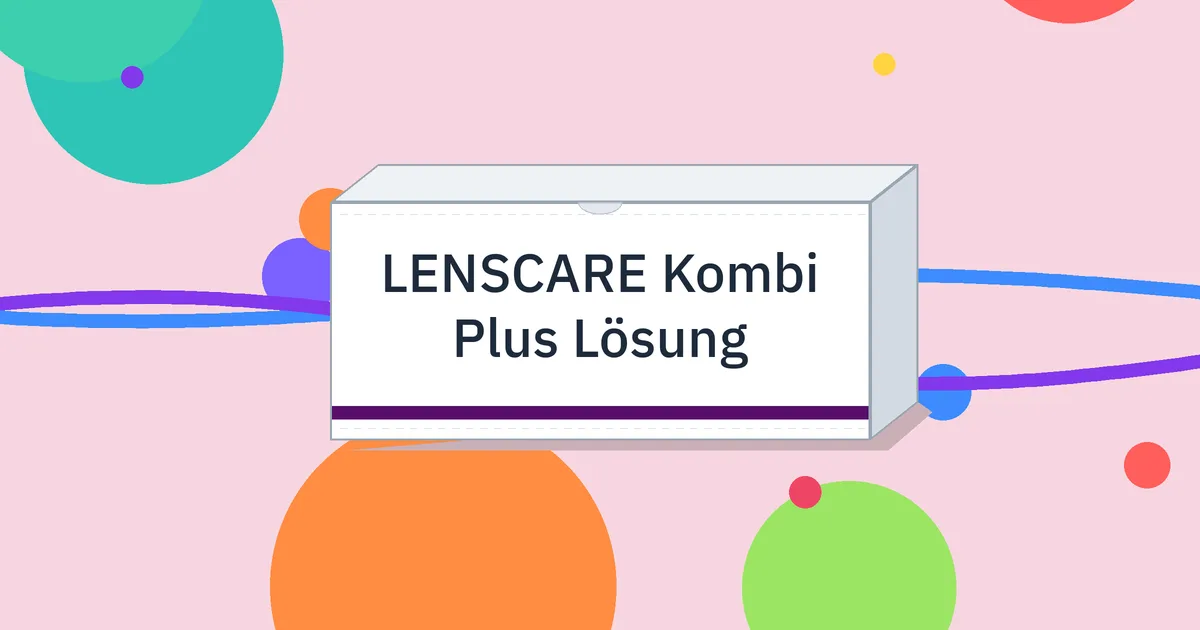 Symbolbild: Packung mit der Aufschrift LENSCARE Kombi Plus Lösung (PZN 01410390) – Verfügbarkeit und Bezug in Apotheken in Frankfurt am Main