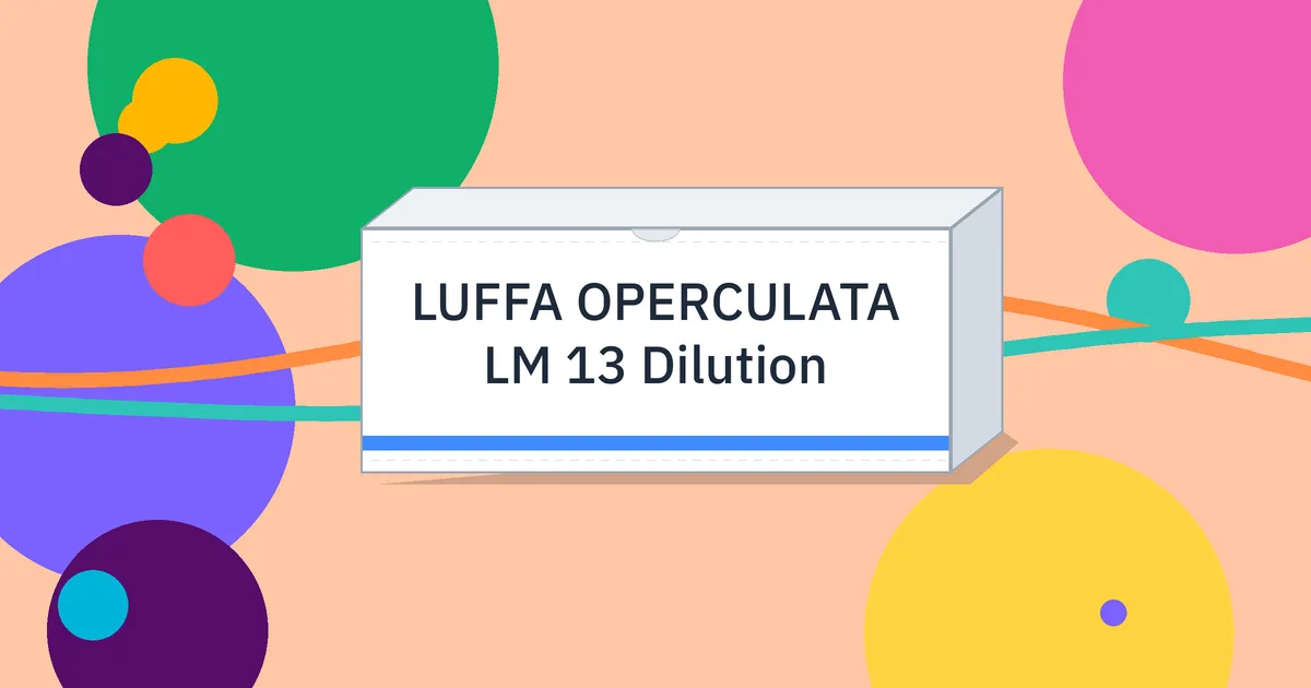 Symbolbild: Packung mit der Aufschrift LUFFA OPERCULATA LM 13 Dilution (PZN 12933352) – Verfügbarkeit und Bezug in Apotheken in Frankfurt am Main