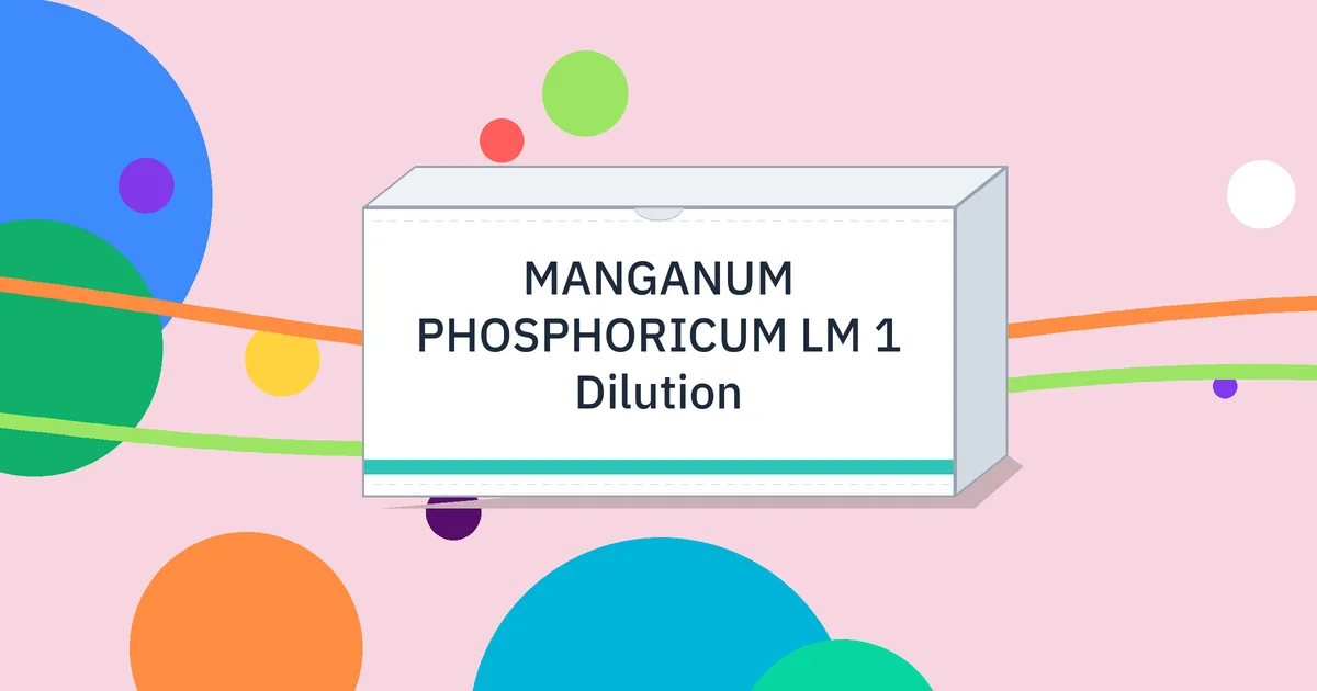 Symbolbild: Packung mit der Aufschrift MANGANUM PHOSPHORICUM LM 1 Dilution (PZN 12945409) – Verfügbarkeit und Bezug in Apotheken in Frankfurt am Main