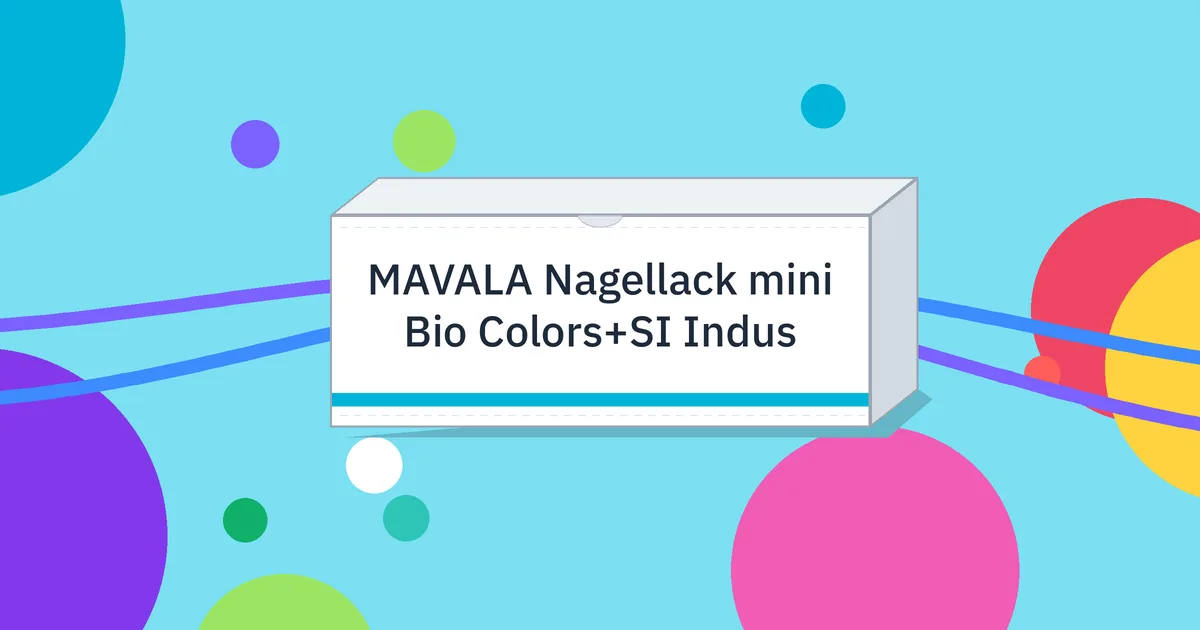Symbolbild: Packung mit der Aufschrift MAVALA Nagellack mini Bio Colors+SI Indus (PZN 18449255) – Verfügbarkeit und Bezug in Apotheken in Frankfurt am Main