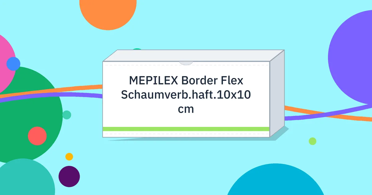 Symbolbild: Packung mit der Aufschrift MEPILEX Border Flex Schaumverb.haft.10x10 cm (PZN 19799655) – Verfügbarkeit und Bezug in Apotheken in Frankfurt am Main