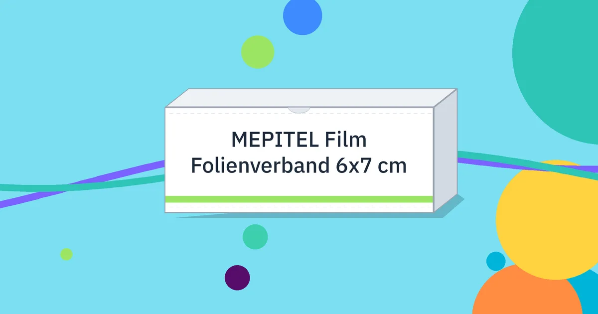 Symbolbild: Packung mit der Aufschrift MEPITEL Film Folienverband 6x7 cm (PZN 19207815) – Verfügbarkeit und Bezug in Apotheken in Frankfurt am Main