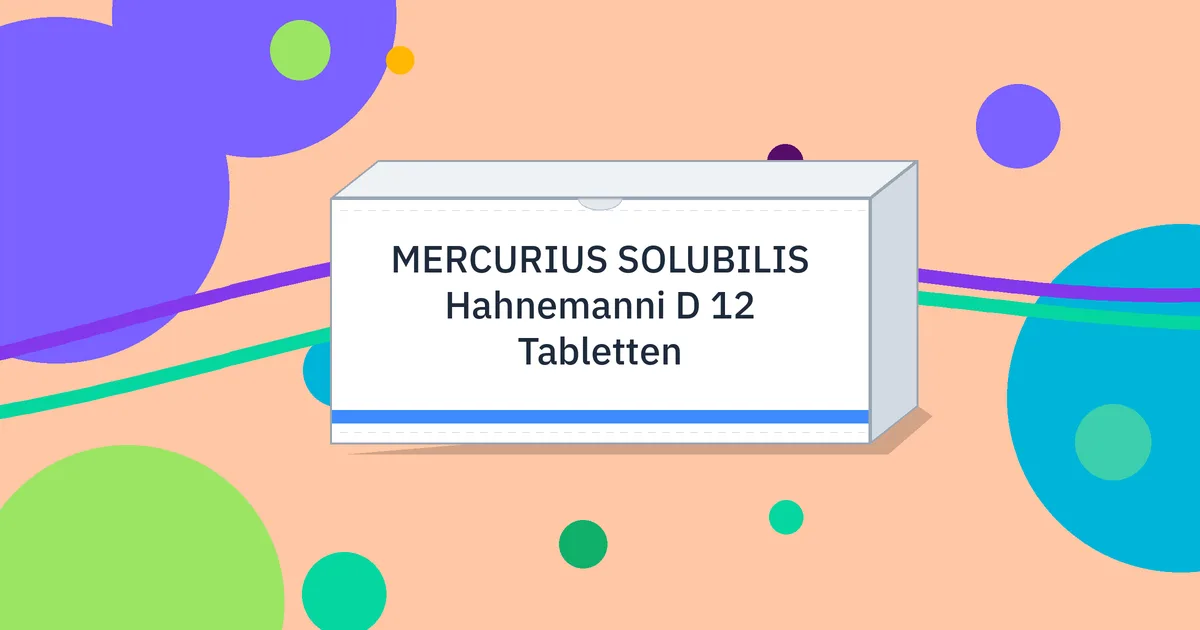 Symbolbild: Packung mit der Aufschrift MERCURIUS SOLUBILIS Hahnemanni D 12 Tabletten (PZN 02116422) – Verfügbarkeit und Bezug in Apotheken in Frankfurt am Main