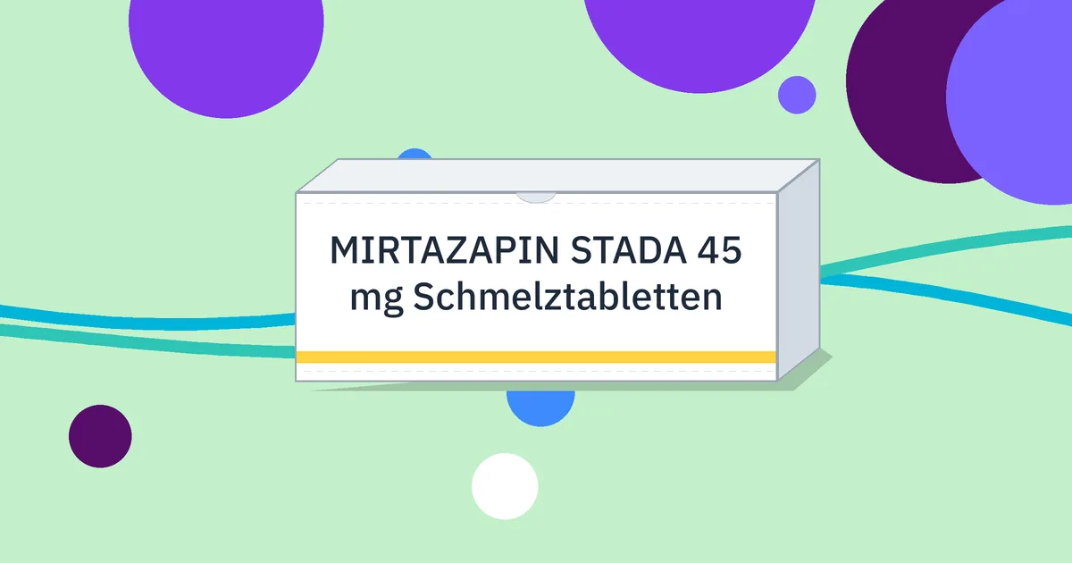 Symbolbild: Packung mit der Aufschrift MIRTAZAPIN STADA 45 mg Schmelztabletten (PZN 01027142) – Verfügbarkeit und Bezug in Apotheken in Frankfurt am Main