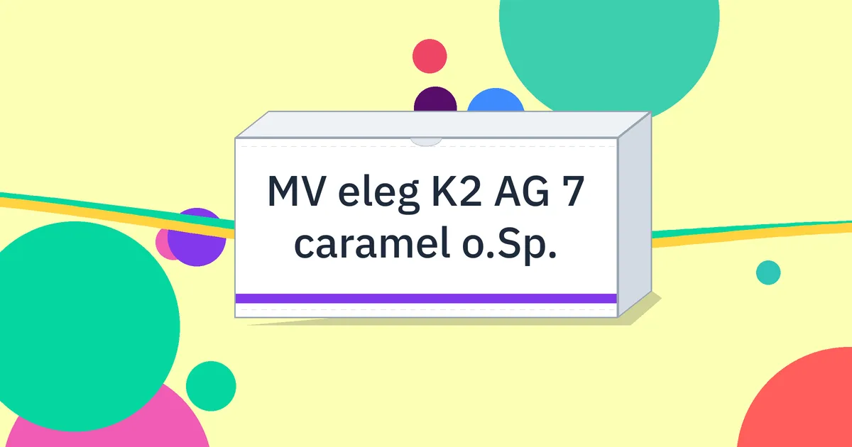 Symbolbild: Packung mit der Aufschrift MV eleg K2 AG 7 caramel o.Sp. (PZN 00531559) – Verfügbarkeit und Bezug in Apotheken in Frankfurt am Main
