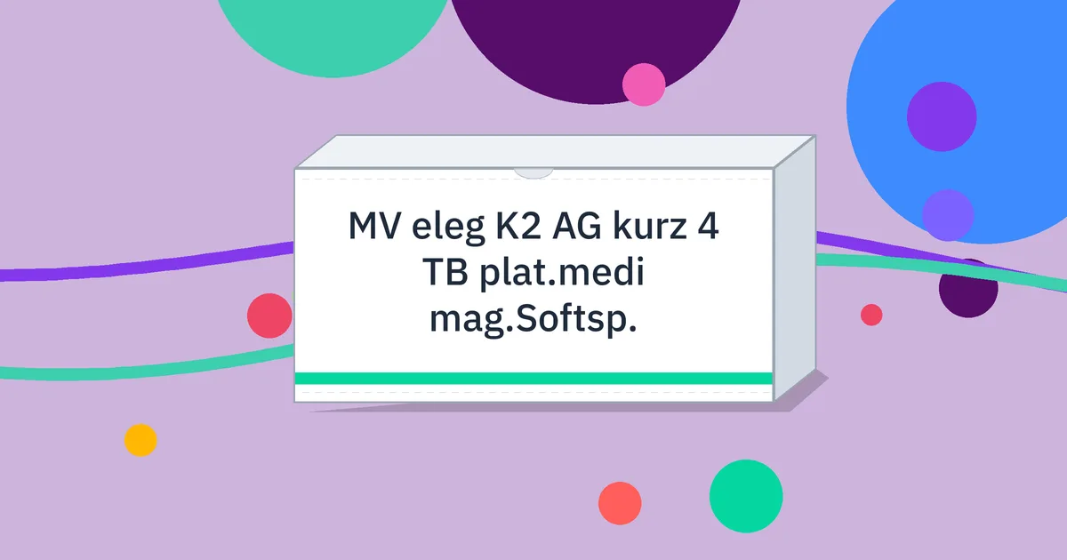 Symbolbild: Packung mit der Aufschrift MV eleg K2 AG kurz 4 TB plat.medi mag.Softsp. (PZN 14635050) – Verfügbarkeit und Bezug in Apotheken in Frankfurt am Main