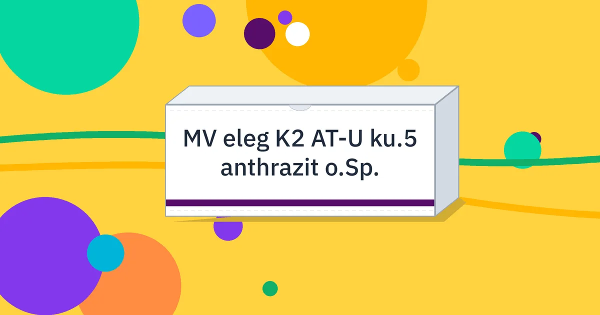 Symbolbild: Packung mit der Aufschrift MV eleg K2 AT-U ku.5 anthrazit o.Sp. (PZN 00643554) – Verfügbarkeit und Bezug in Apotheken in Frankfurt am Main