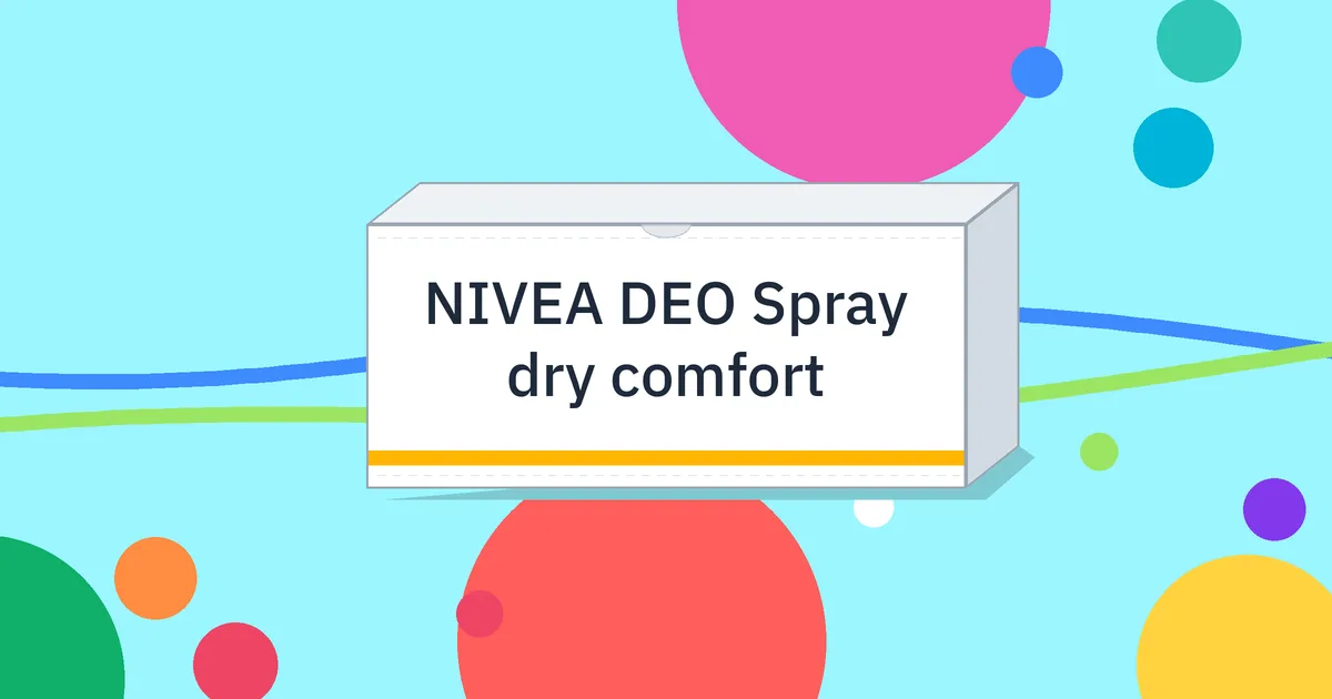Symbolbild: Packung mit der Aufschrift NIVEA DEO Spray dry comfort (PZN 14368459) – Verfügbarkeit und Bezug in Apotheken in Frankfurt am Main