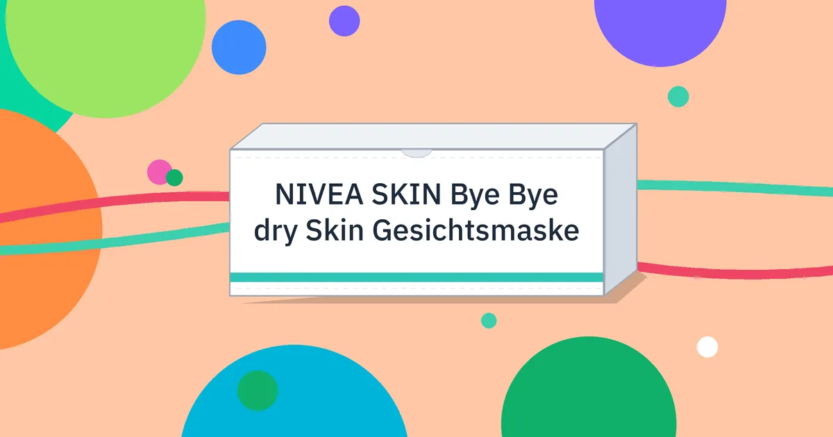 Symbolbild: Packung mit der Aufschrift NIVEA SKIN Bye Bye dry Skin Gesichtsmaske (PZN 15460635) – Verfügbarkeit und Bezug in Apotheken in Frankfurt am Main